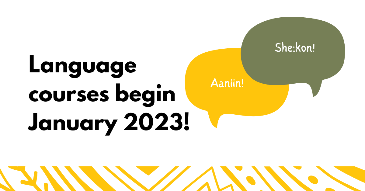 New Language Courses - Dnaagdawenmag Binnoojiiyag Child & Family Services